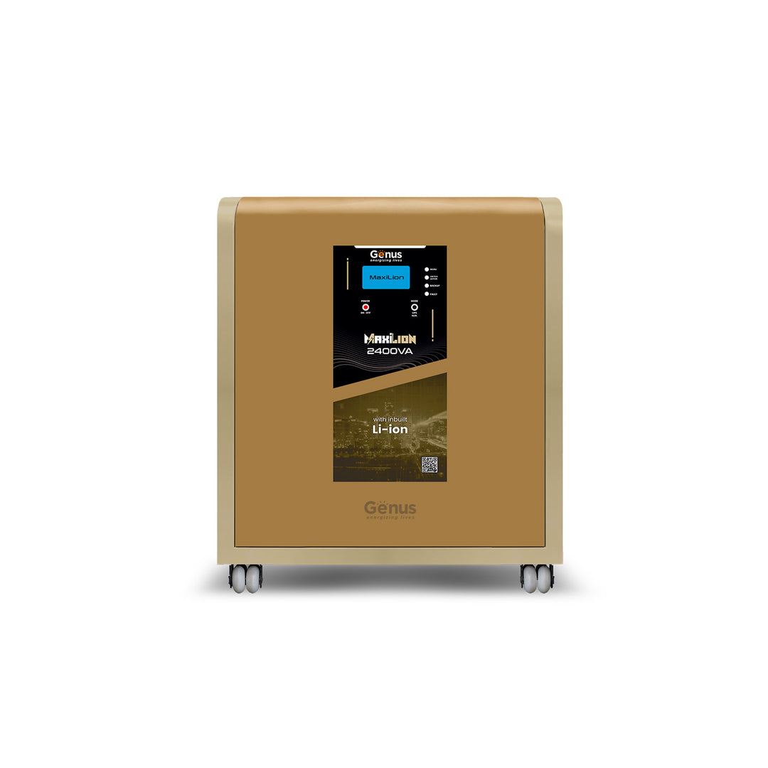 Compact li-ion battery inverter-Genus MaxiLion 2400VA for home – Genus ...