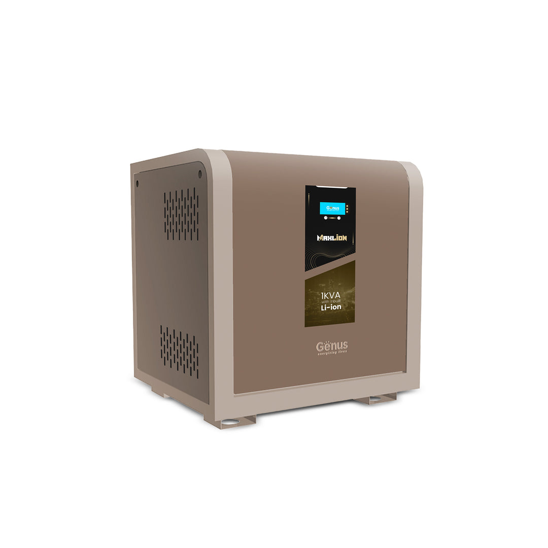 Genus MaxiLion 1000 VA Pure Sine Wave Inverter with Integrated 1280 Wa ...