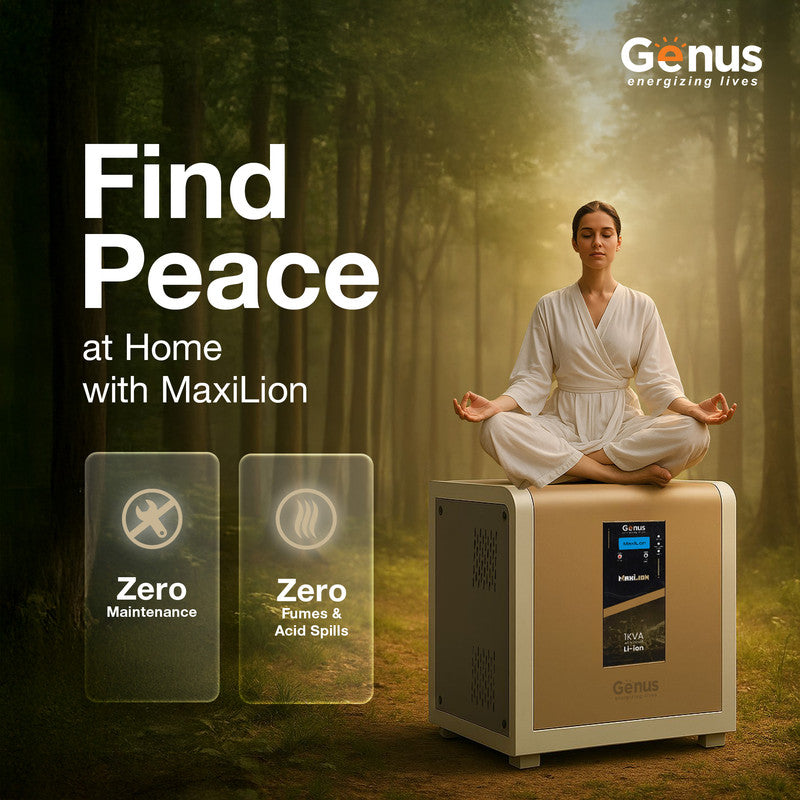 Buy Genus MaxiLion 1000VA-integrated li-ion battery inverter – Genus ...