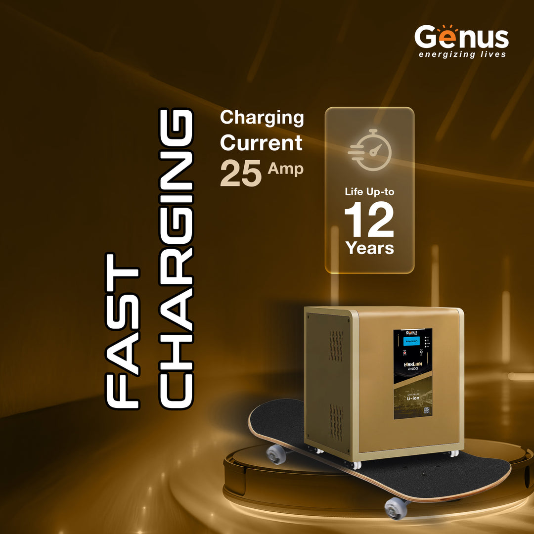 Compact li-ion battery inverter-Genus MaxiLion 2400VA for home – Genus ...