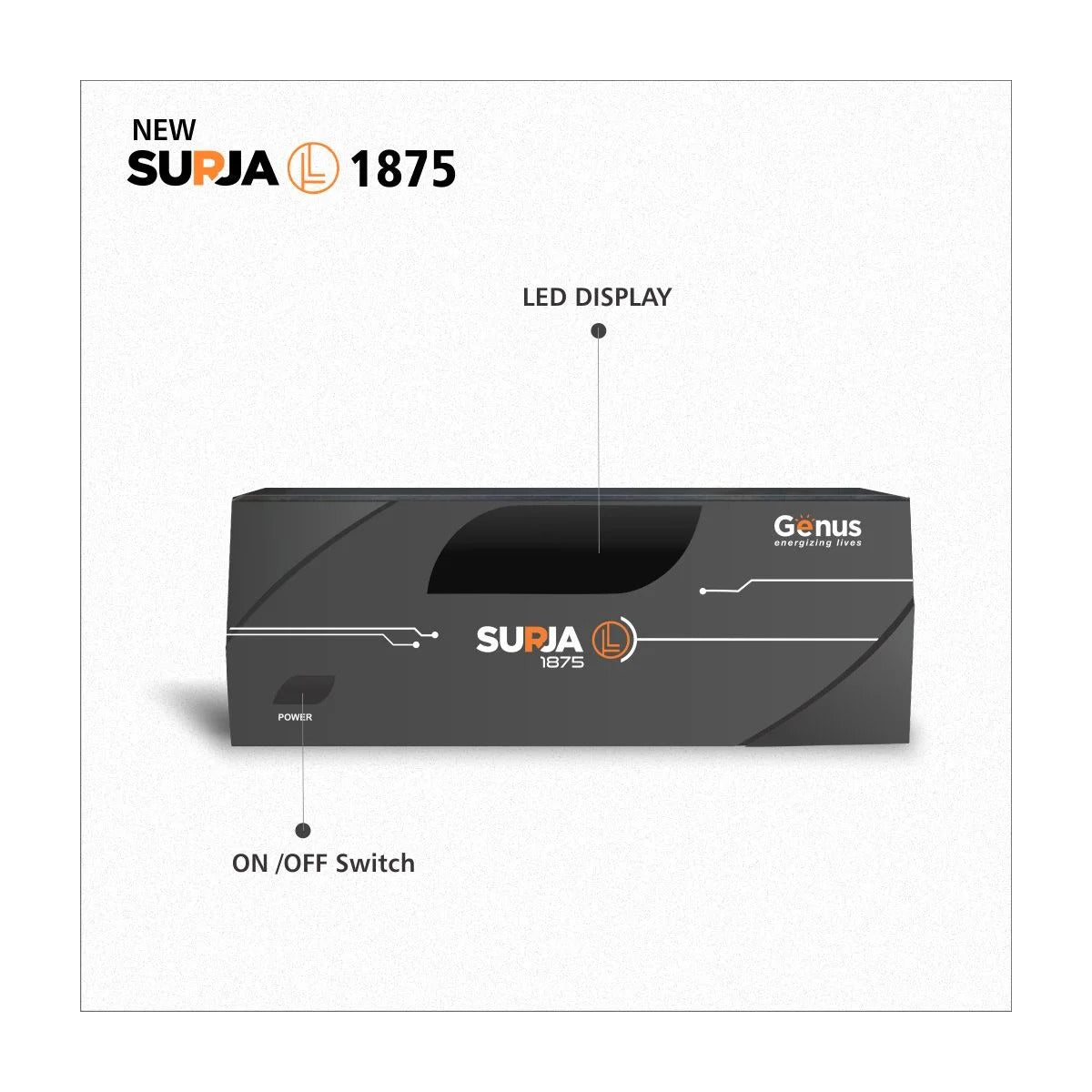 Genus Surja L 1875 Solar Inverter UPS for Homes & Offices – Genus ...