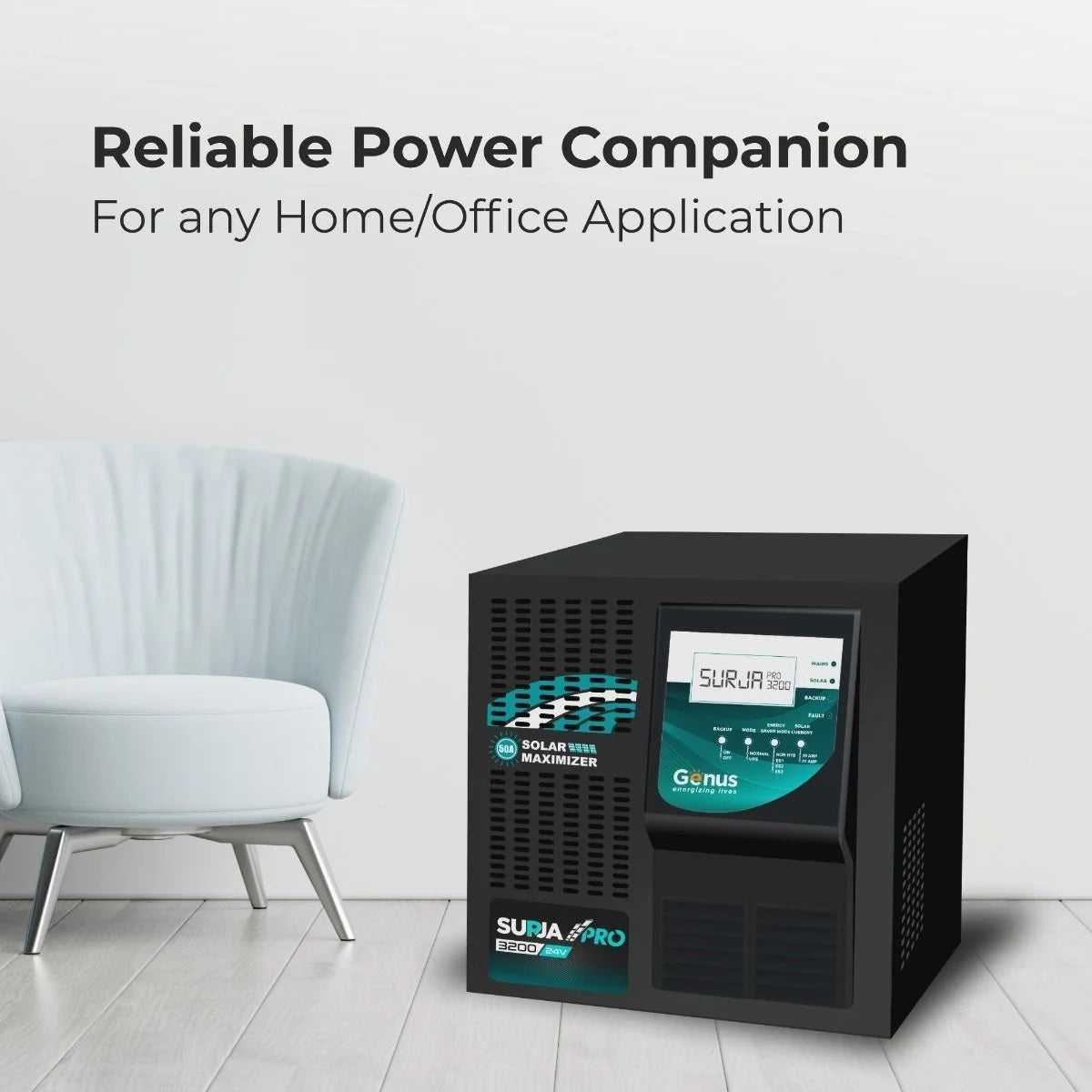 Genus Surja Pro 3200 Premium Solar Home and Office Inverter – Genus ...