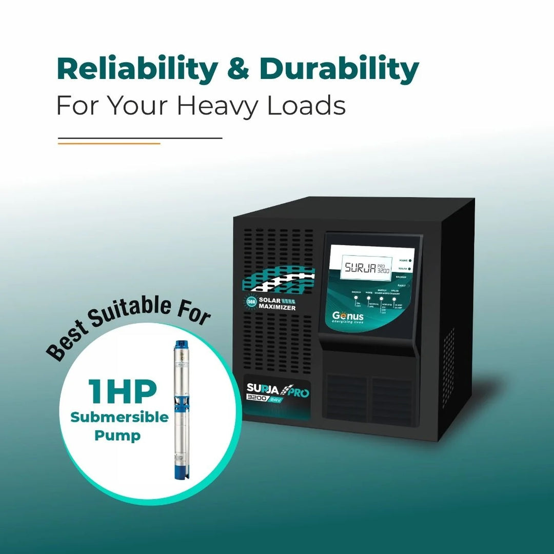 Genus Surja Pro 3200 Premium Solar Home and Office Inverter – Genus ...